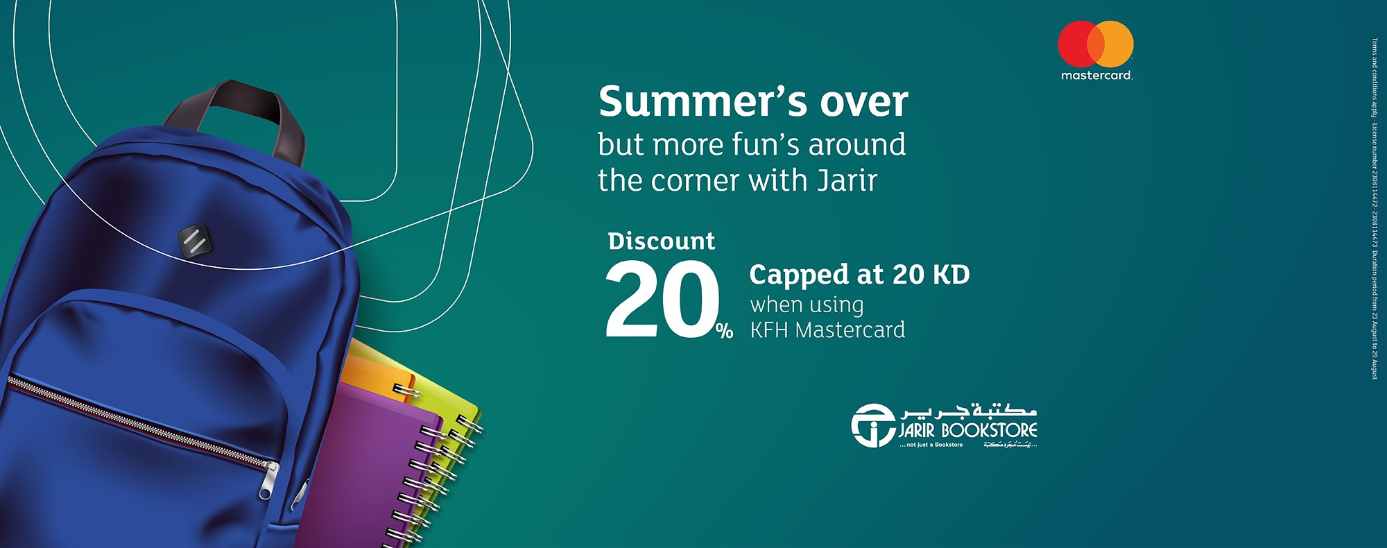 Exclusive Offer at Jarir Book store with KFH Mastercard