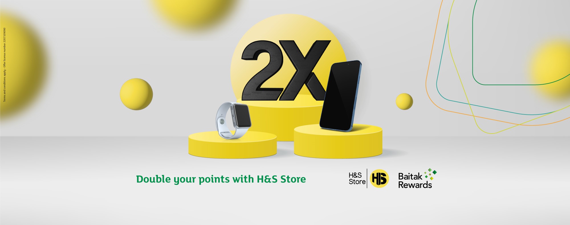 Shop at H&S Store and double your Baitak Rewards Points