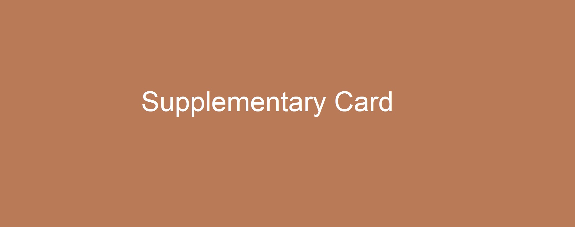 Apply Now! - supplementary-card